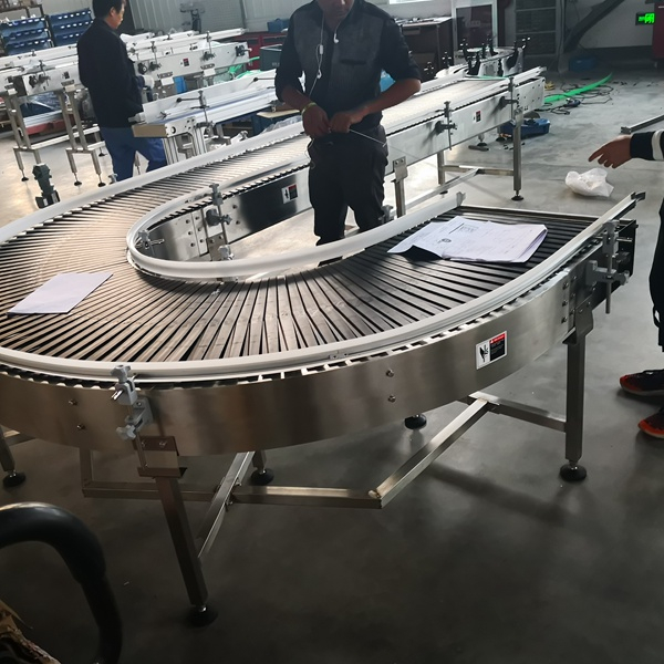 Slat Belt Conveyor Transfer One Straight Antoher 90degree Type ...